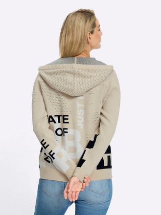 Heine Strickjacke Strickjacke Langarm Ajour, Jacquard