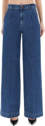 Pantaloni Torino Femme, Jeans, Bleu, Taille: W27 Wide Jeans
