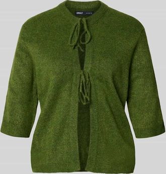 Only Regular Fit Strickjacke mit Schn&uuml;rung Modell SIMONI