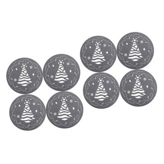 Cabilock 2 S&auml;tze Weihnachtsbaum-tischsets Weihnachtskugel Ornamente F&uuml;r Den Einzug Weihnachts-mitteldecken Platzdeckchen F&uuml;r Den Haushalt Weihnachtsdekoration 