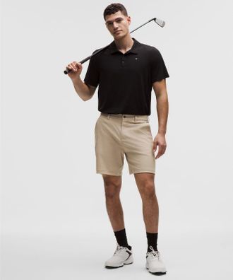 lululemon ABC Golfshorts im Classic Fit f&uuml;r M&auml;nner - 18 cm - Khaki - Gr&ouml;&szlig;e 32