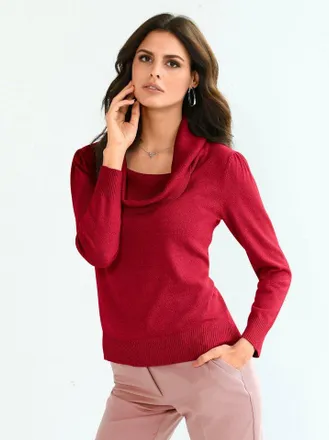 Witt Strickpullover Pullover Langarm Materialmix