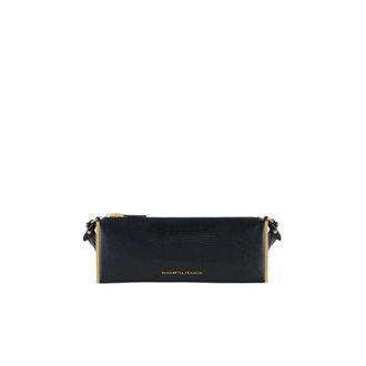 Elisabetta Franchi Sac &agrave; &eacute;paule effet l&eacute;zard - Femme - Sacs - Noir - Taille: ONE Size