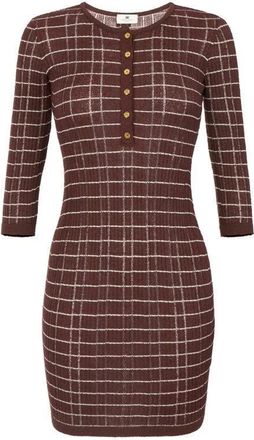Elisabetta Franchi Damen, Kleider, Braun, XSGr&ouml;&szlig;e