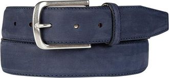 Lindenmann Herren Gürtel blau Nubuk