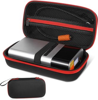 Soimiss Auto Luftpumpentasche Mit Rotem Rei&szlig;verschluss Rei&szlig;festes Oxford Eva Material Kompakte Aufbewahrungsbox F&uuml;r Luftkompressoren Praktische Schutzh&uuml;lle F&uuml;