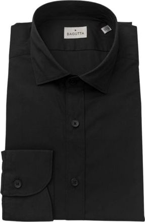 Bagutta Slim Fit Hemd - - Shirts - Herren - Schwarzk - 4XL