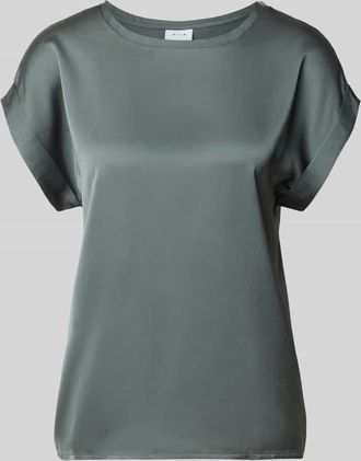 Vila T-Shirt aus Satin mit Rundhalsausschnitt Modell ELLETTE