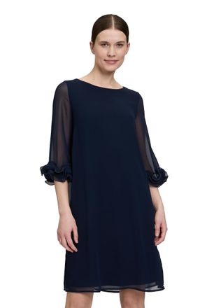 Vera Mont Damen Cocktailkleid mit R&uuml;schen 40, Night Sky