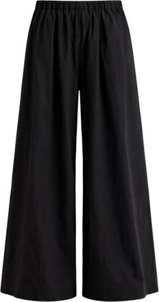 Meimeij Femme, Pantalons, Noir, Taille: 38 FR Wide Pantalons