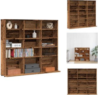 vidaXL Armoire &agrave; cd vieux bois 100x23x89,5 cm bois ding&eacute;nierie - Armoire &agrave; Cd - Armoires &agrave; Cd - Unit&eacute; De Rangement Cd - Armoire &agrave; &Eacute;tag&egrave;re
