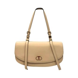 Twinset Saddle Bag mit Logo-Detail - - Bags - Damen - Beige - ONE SIZE