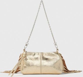 Maje Pochette Miss M Pouch En Cuir - Doré - Maje