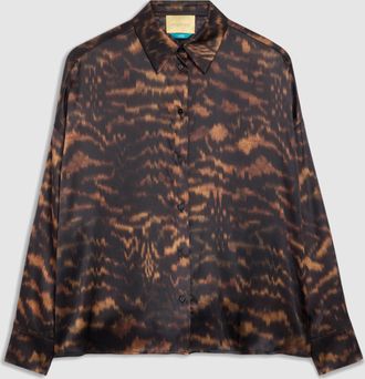 Momoni Chemise Flau Nero/Caramello
