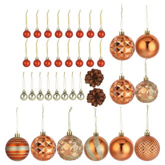 Healifty Weihnachtskugeln mit Umhängeband, bruchsicherer Anhänger, Kunststoff, zum Aufhängen