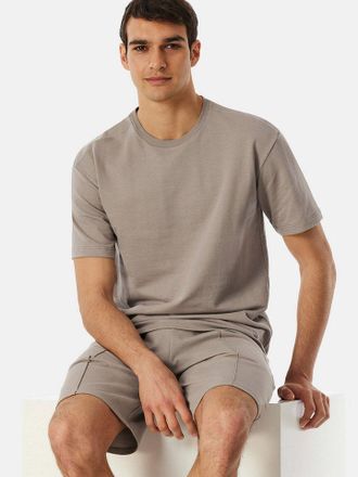 Schiesser Pyjamaoberteil Mix Relax schlaf-oberteil nachthemd sleepshirt