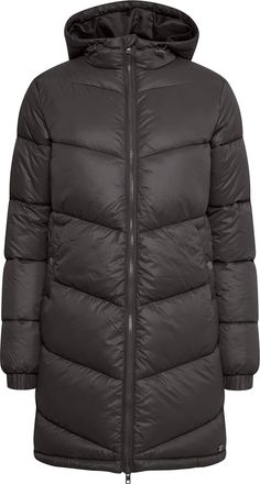 Oxmo Tabata Damen Steppmantel Wintermantel Winterjacke gef&uuml;ttert mit hochabschlie&szlig;endem Kragen, Gr&ouml;&szlig;e:L, Farbe:Black (194007)
