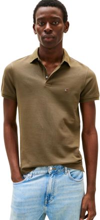 Tommy Hilfiger Herren Poloshirt Kurzarm 1985 Slim Fit, Gr&uuml;n (Army Green), XL
