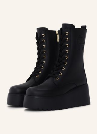 Aigner Aigner Plateau Bootie With Lacing Plateau Bootie 2g schwarz
