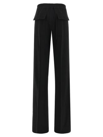 Rick Owens Womens Black Viscose Casual Pants