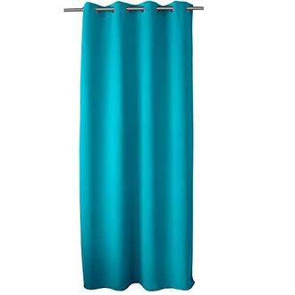 Enjoy Home 2010AN140240 Vorhang, mit 8 Ösen, Polyester, 40 x 26 cm, türkis, 40x26