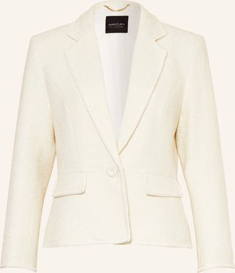 Marc Cain Bouclé-Blazer Mit Glitzergarn weiss