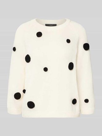 Oui Strickpullover im Allover-Look