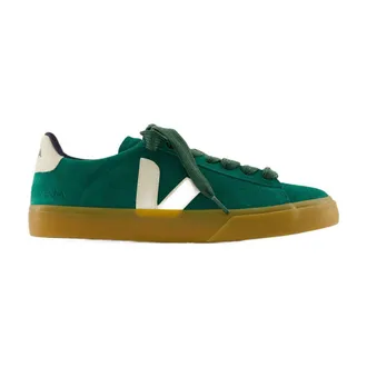 Veja Unisex Campo Bold Sneaker Green Calfskin