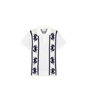 Maison Labiche Polo Chapu Crabs &agrave; manches courtes en coton