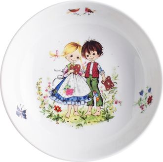 Kahla 203418A50852C Kids tiefer Teller 18 cm Hänsel und Gretel | Suppenteller mit Hänsel und Gretel Design aus Porzellan