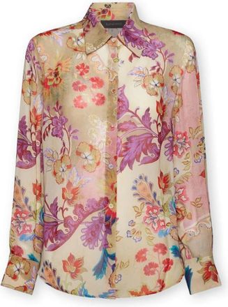 Elena Miro Femme, Blouses et Chemises, Multicolore, Taille: 54 FR Chemise Imprim&eacute;e