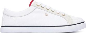 Tommy Hilfiger Sneakers aus Stoff Th Low FW0FW09390 Wei&szlig;
