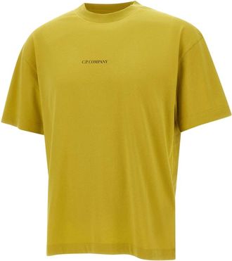 C.P. Company C.p. Company, Homme, Tops, Vert, Taille: XL Maxi Logo T-shirt