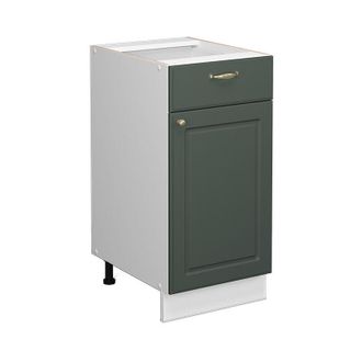 Vicco Küchenunterschrank Fame-Line, Grün-Gold Landhaus, 40 cm ohne Arbeitsplatte Vicco
