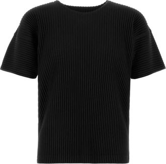 Issey Miyake Homme, Tops, Noir, Taille: M Basics T-shirt &agrave; Manches Courtes