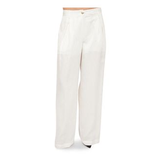 Blugirl Wei&szlig;e Hose Stilvolles Modell - - Trousers - Damen - Wei&szlig; - M