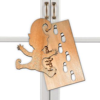 Generico Weihnachtsfußabdruck-Schablone, Weihnachtsschablone für Innendekoration, Holzfußabdrücke für Böden, Fenster und Wände, DIY Weihnachts-Fußabdrücke