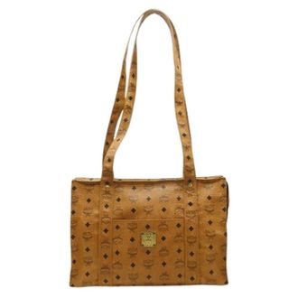 MCM Pre-owned Visetos Schultertasche - - Pre-owned - Damen - Braun - ONE SIZE