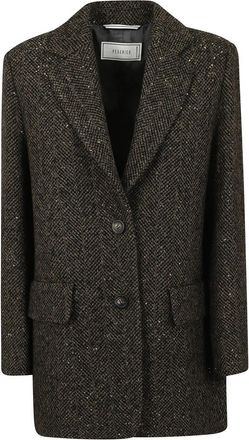 PESERICO Resca Wollmantel - - Jackets - Damen - Braun - XS