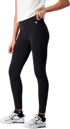 Champion Legacy American Classics C-Logo Zip Leggings, Schwarz, XS für Damen
