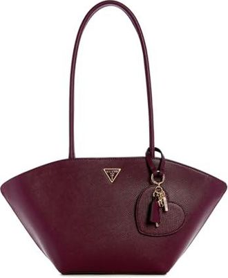 Guess Femme Bolena Shoulder Satchel Cartable, Bordeaux, Taille Unique