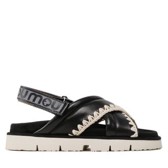 Mou Sandalen Mou New Bio 03 Criss-Cross Upper SW461004C Schwarz