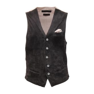 The Jack Leathers Lederweste mit Baumwollfutter - - Suits - Herren - Schwarzk - M
