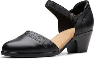 Clarks Emily 2 Ketra pour Femme, Cuir Noir, 39 EU