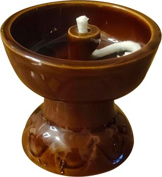 BESPORTBLE jojofuny Vintage Petroleumlampe aus Keramik Klein mit Docht Dekorative &Ouml;llampe f&uuml;r Innenbereich Buddhistische Halle Notfall und Tischdekoration