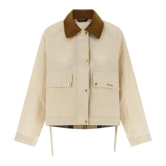 Barbour Femme, Vestes, Beige, Taille: 36 FR Medland Showerproof Jacket