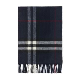 Burberry Check Cashmere Scarf - - Accessories - Damen - Blau - ONE SIZE