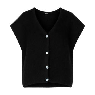 Tiffany & Co. Lilje Mohair Weste - - Knitwear - Damen - Schwarzk - ONE SIZE