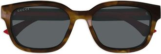 Gucci lunettes de soleil &agrave; monture carr&eacute;e - Marron