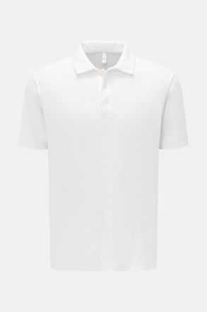 04651/ Herren - Frottee-Poloshirt Terry Polo wei&szlig;